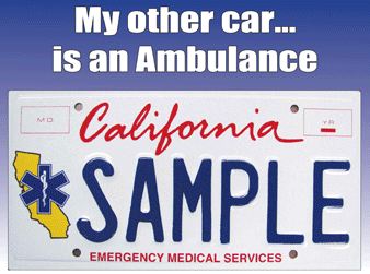 California EMS License Plate Program | Emergency Equipment News